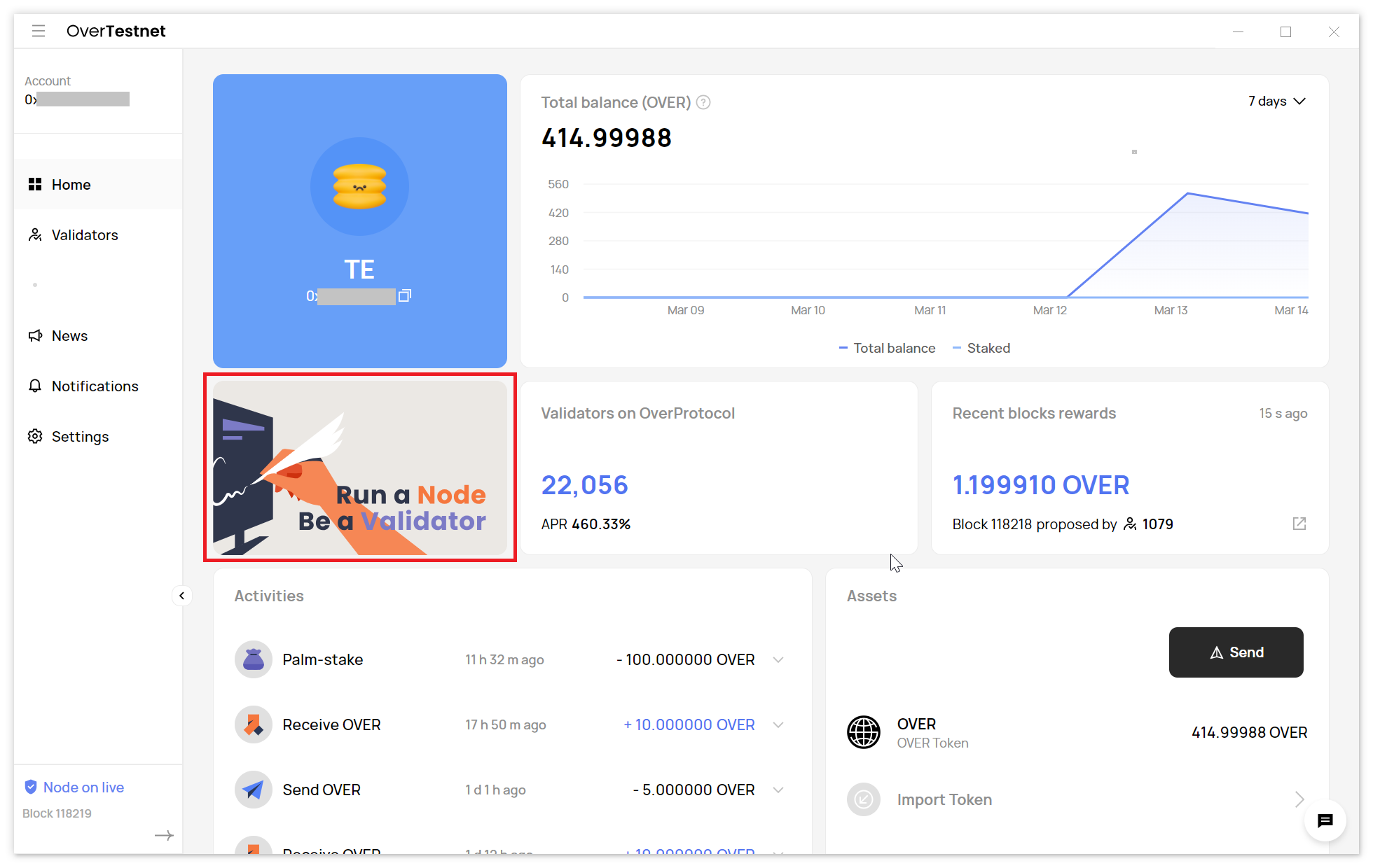 自宅PCでホームステーキングを実現！「Over Protocol」のホームステーキングガイド（OBT2版） | TOKEN ECONOMIST